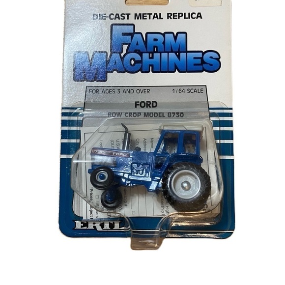 Ford | Toys | Ford Row Crop Model 873 64 Tractor Toy New Blue Farm ...
